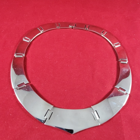 CHROME SILVER TONE | Jewelry | Vintage Chrome Silver Tone Necklace 6 ...